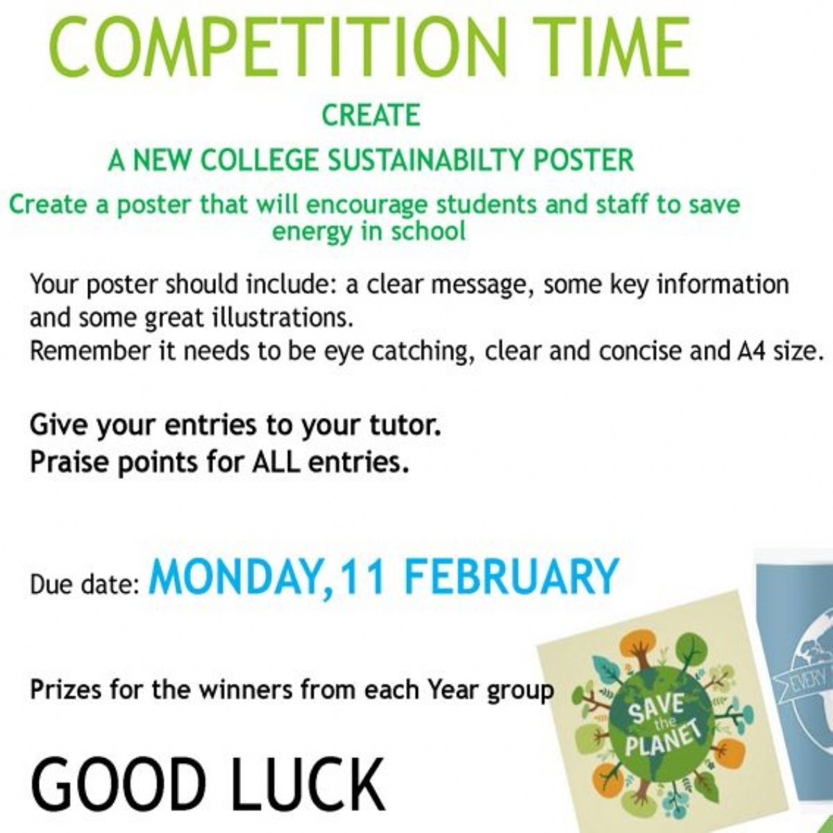 Ivybridge Community College - Create a Sustainability Poster Competition